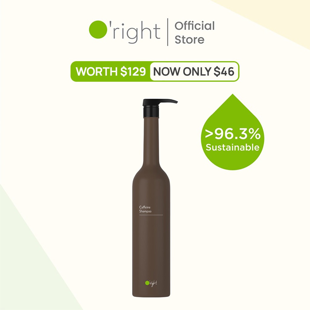 O'right Caffeine Shampoo 1000ml (Expires Sep 2025) For Hair Loss Control, Scalp Activator ...