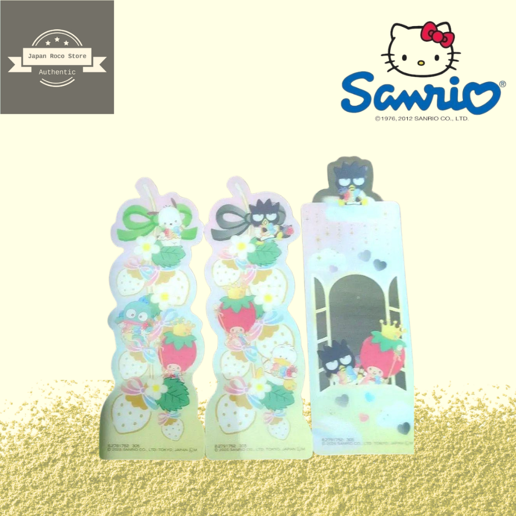 Sanrio Bookmark Collection Set of 3 | Ichigo Shinbun Hapidanbui | Clear ...