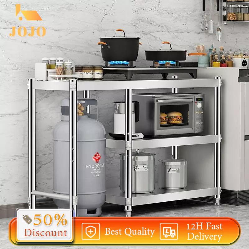 【SG Stock】 3-Layer Heavy Duty Kitchen Stove Rack - Gas Cylinder Storage ...