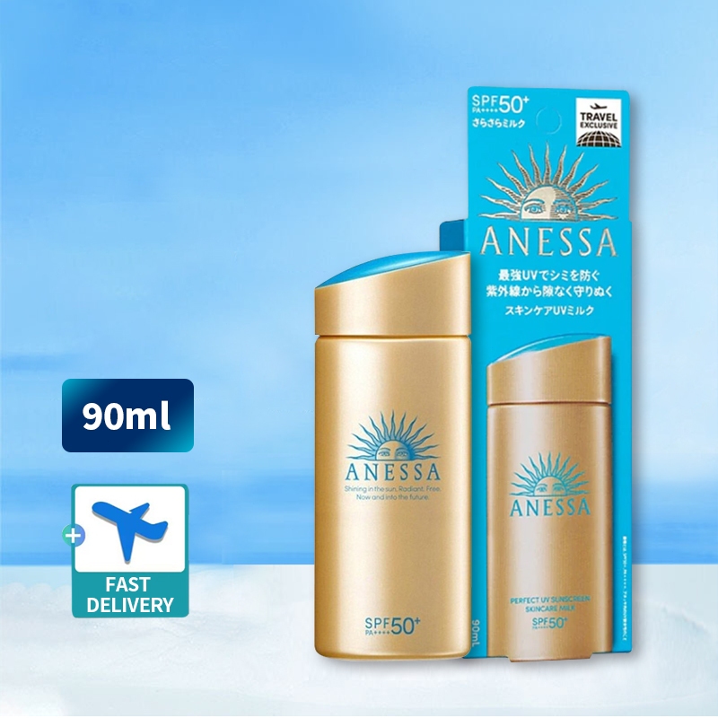 ANESSA Perfect Uv Sunscreen Skincare SPF50 PA++++ Gold Milk 90ml New Version | Shopee Singapore