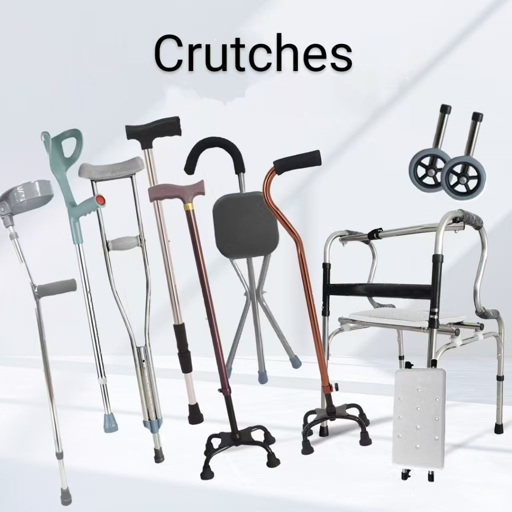 [SG] Shoulder Crutches Adjustable Height / Light Weight Underarm ...