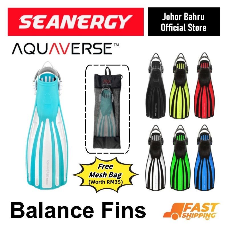 Aquaverse Fins Scuba Diving Fins Balance Fins Open Heel Fins Spring ...