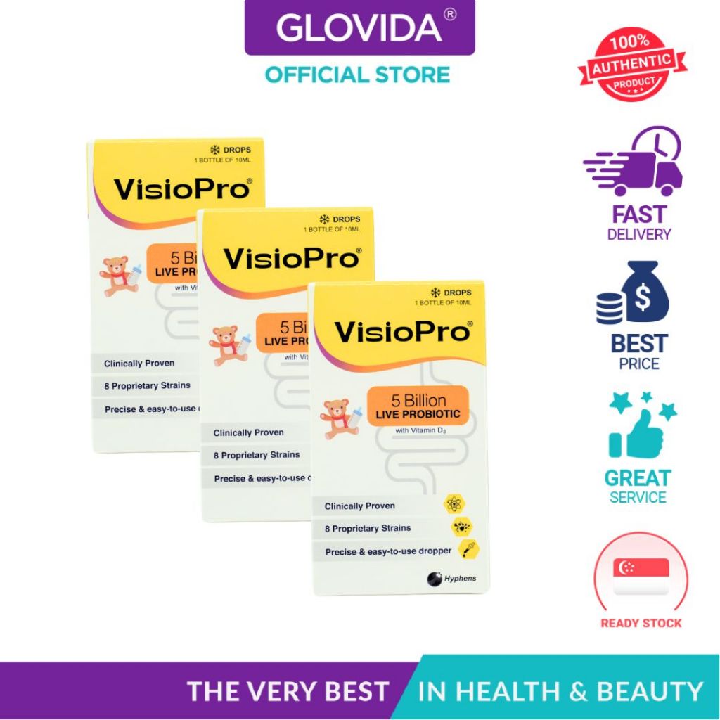 VisioPro (Vivomixx Rebranded) Probiotics Drop With Vitamin D3 10ml ...