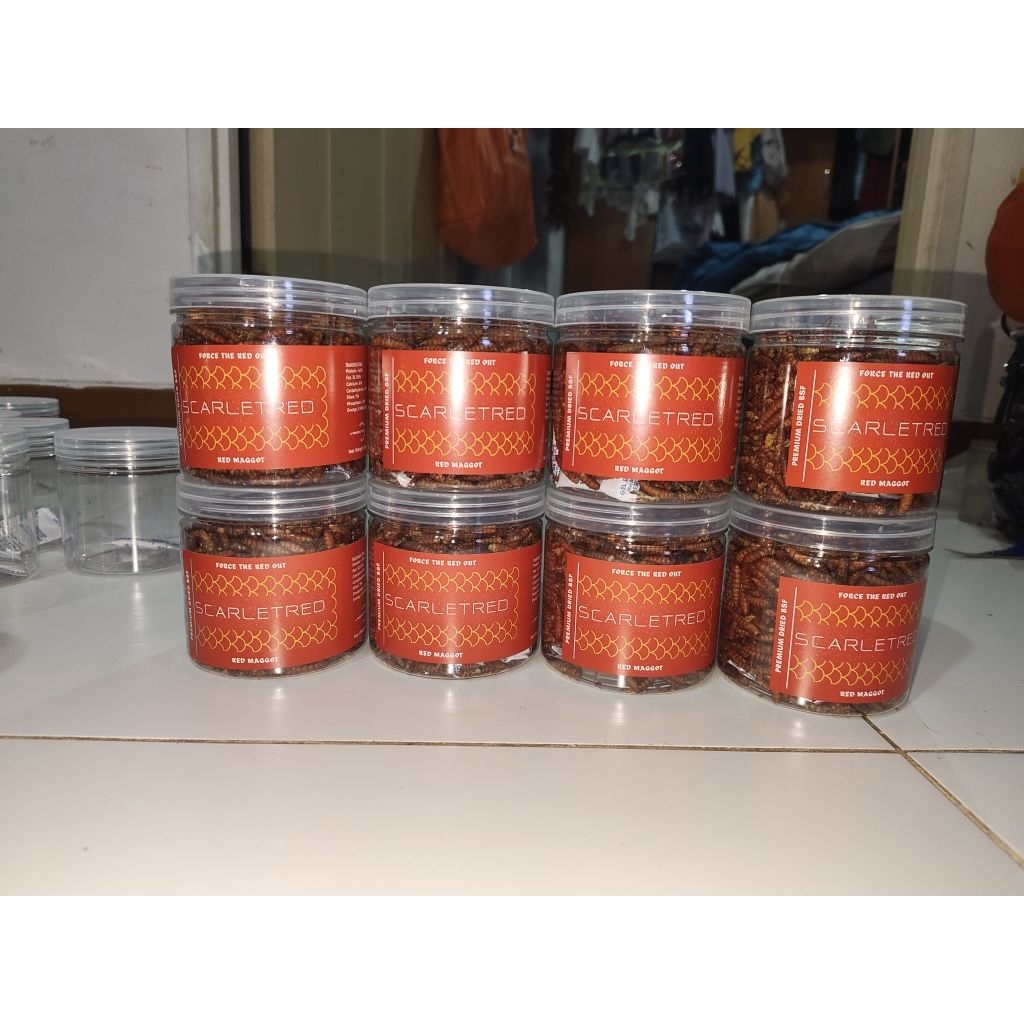 Scarlet Red Premium Red Maggot 60g | Shopee Singapore