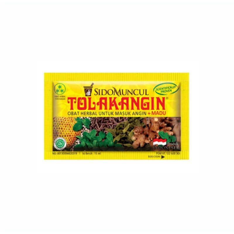 TOLAK ANGIN Cold and Flu Herbal Remedy with Honey and Mint 15g Halal ...