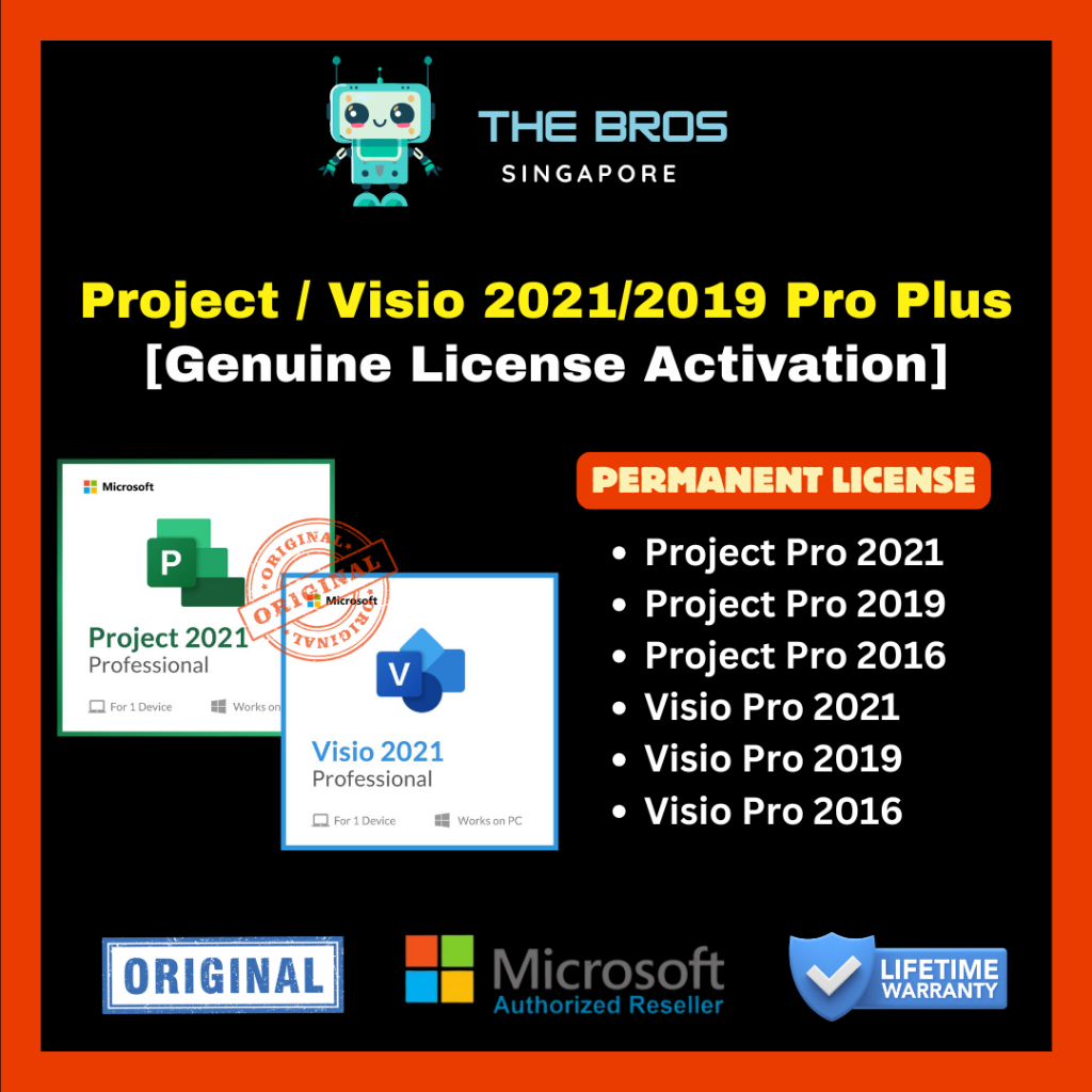 ORIGINAL Visio & Project 2021 | 2019 | 2016 PRO Professional ...