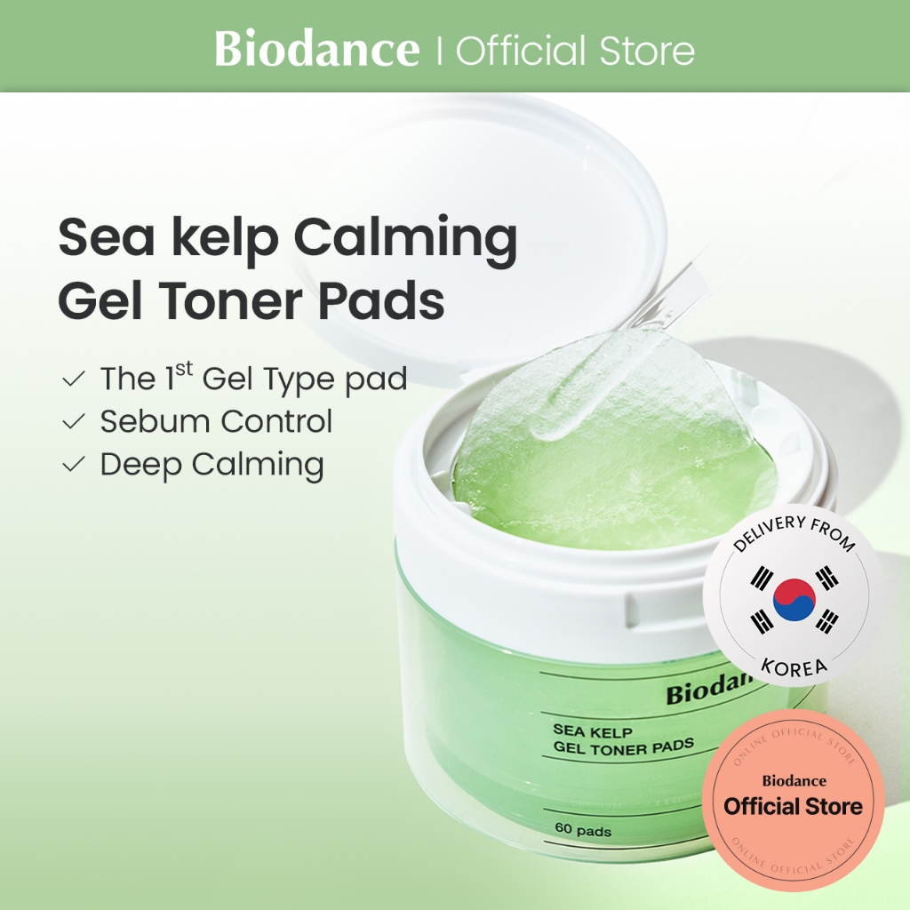 [Biodance Official] Refreshing Sea Kelp Gel Toner Pad (60pads) | Korean ...