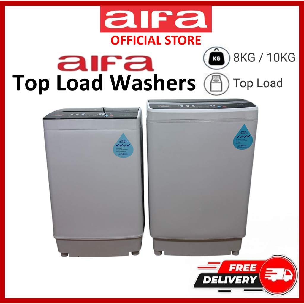 Aifa Washing Machine, Top Load, 8kg - 10kg washing capacity, Certified ...