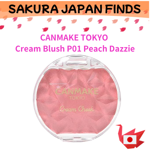 CANMAKE TOKYO Cream Cheek Blush P01 Peach Dazzle (Pearl Type) [ Direct from Japan ] cheek ...