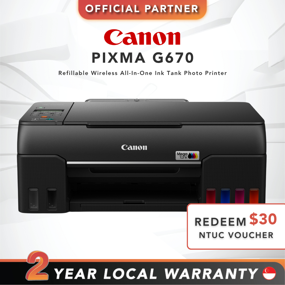 [FAST SHIP] Canon PIXMA G670 Refillable Wireless All-In-One Ink Tank ...