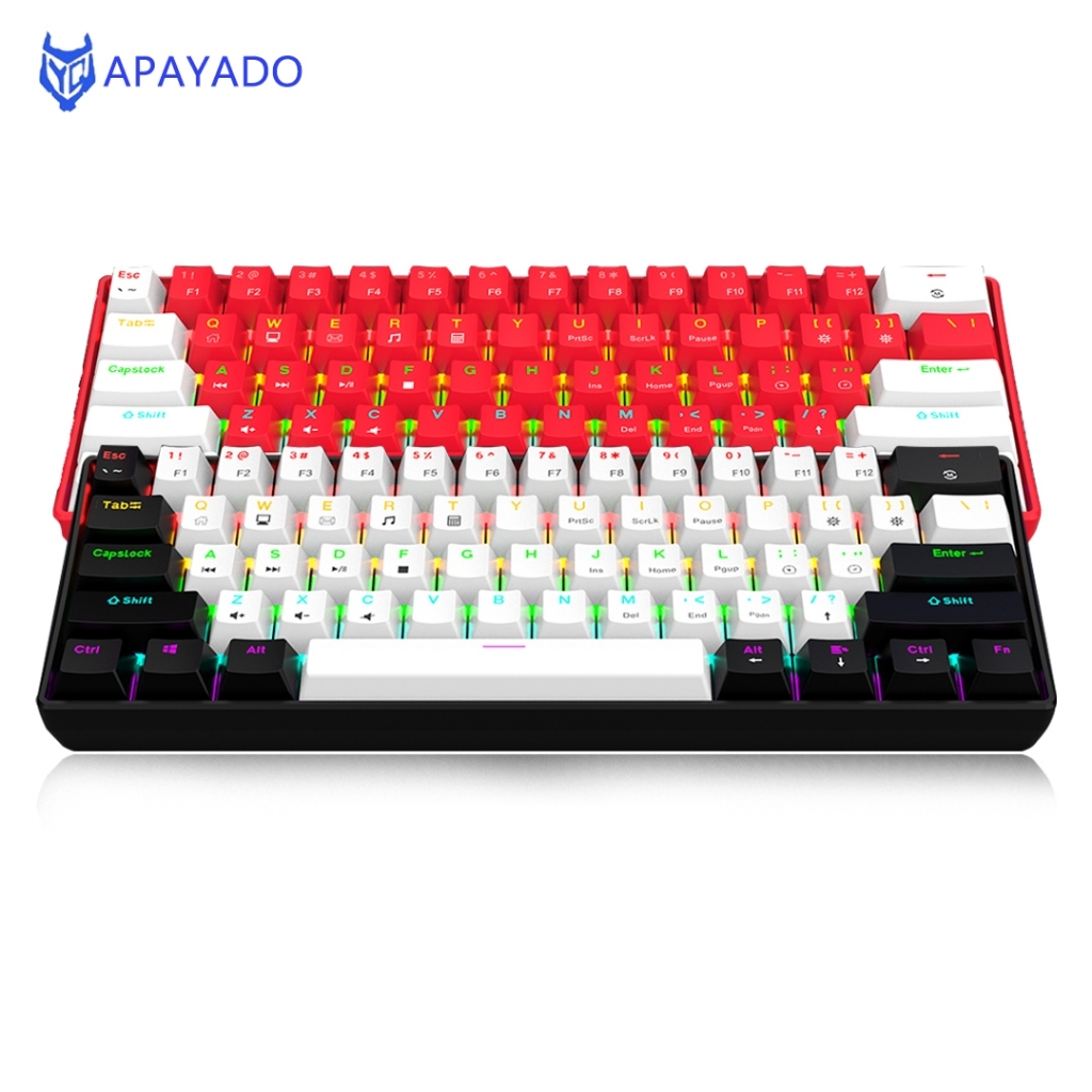 APAYADO Wired Mechanical Keyboard S61 RGB Backlight Fast Response Speed ...