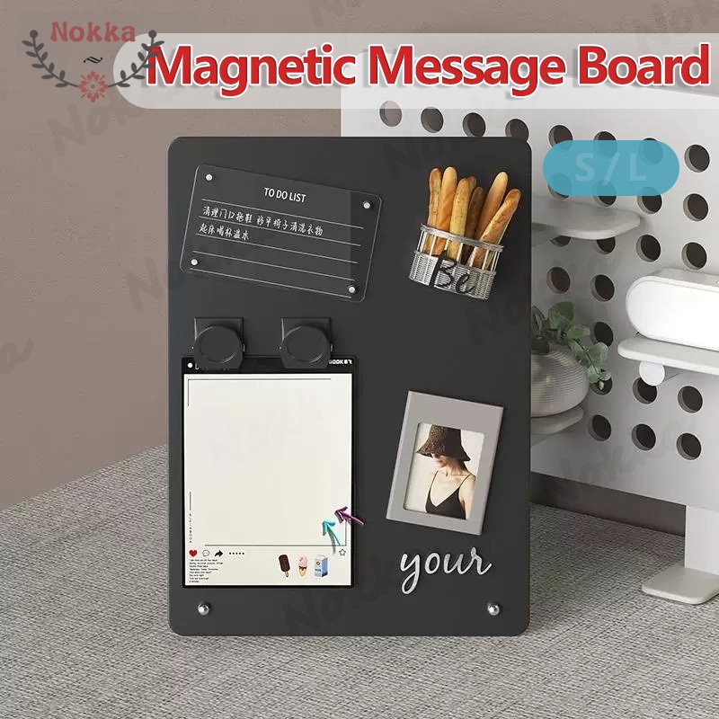 【SG】Vertical Magnetic Message Board Mini Desktop Blackboard Desk ...