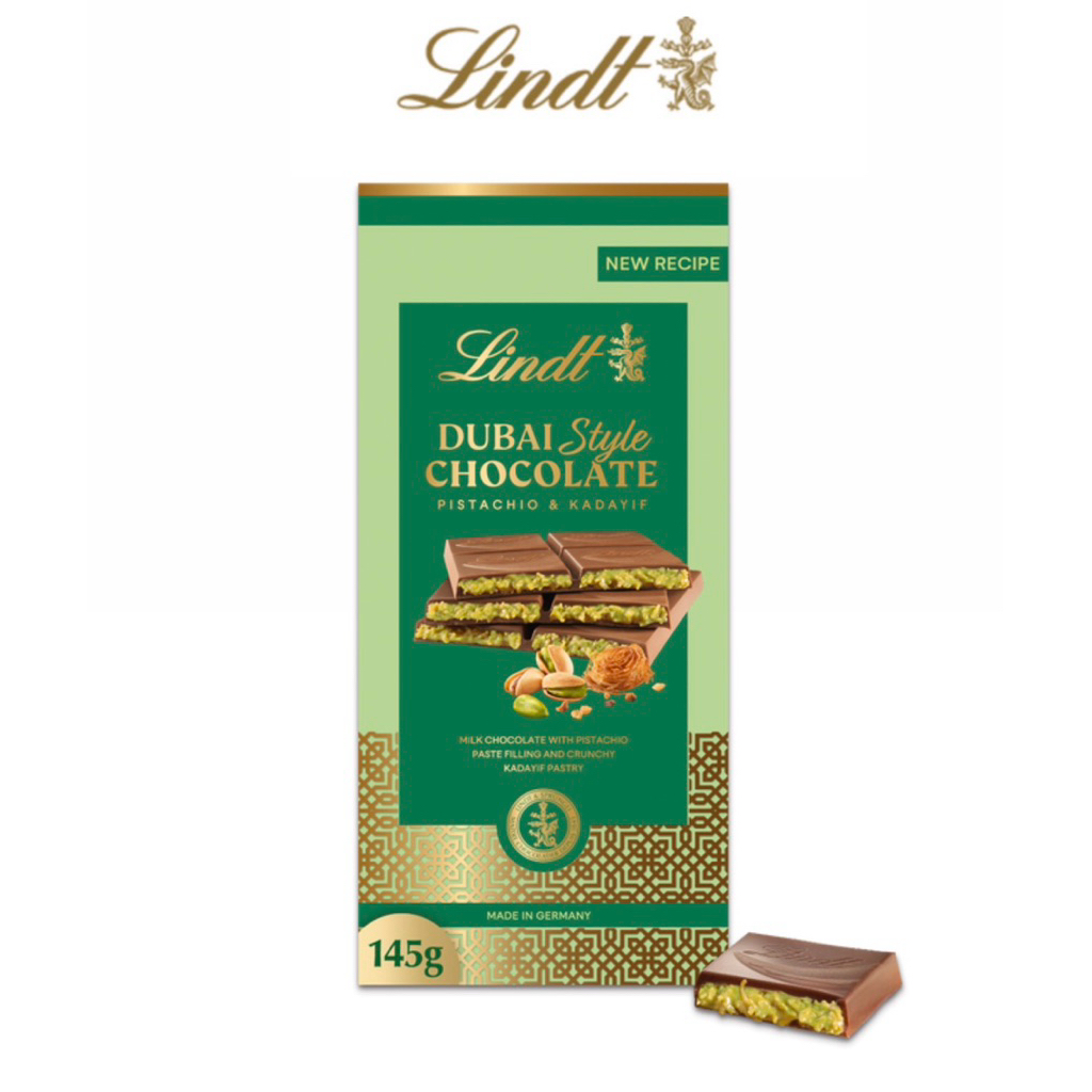 Lindt Dubai Style Kunafa Chocolate Bar 145g Made in Germany Lindt ...