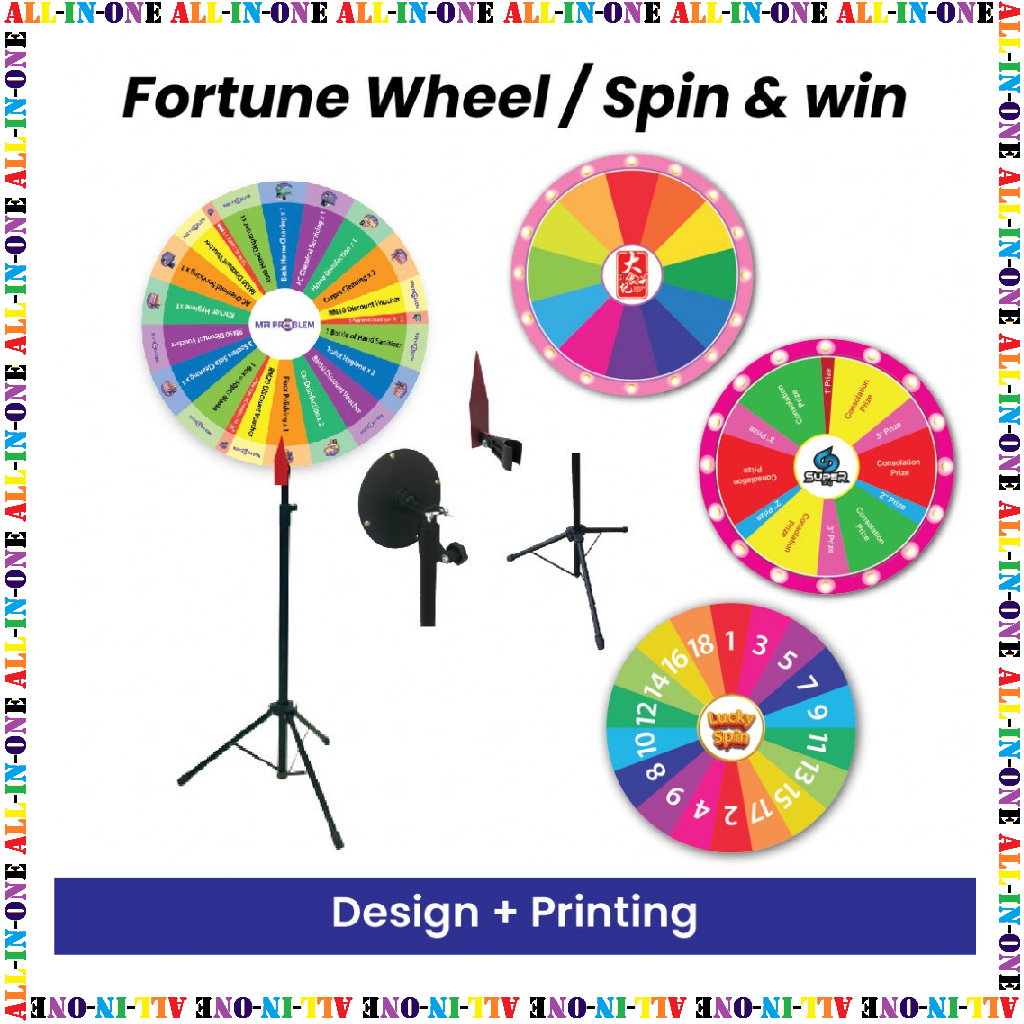 Fortune Wheel Stand | Spin Wheel | Lucky Draw Spinning Wheel 80cm with ...