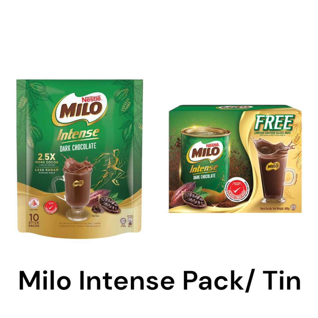 MILO INTENSE DARK CHOCOLATE 10sticks per pack | Shopee Singapore