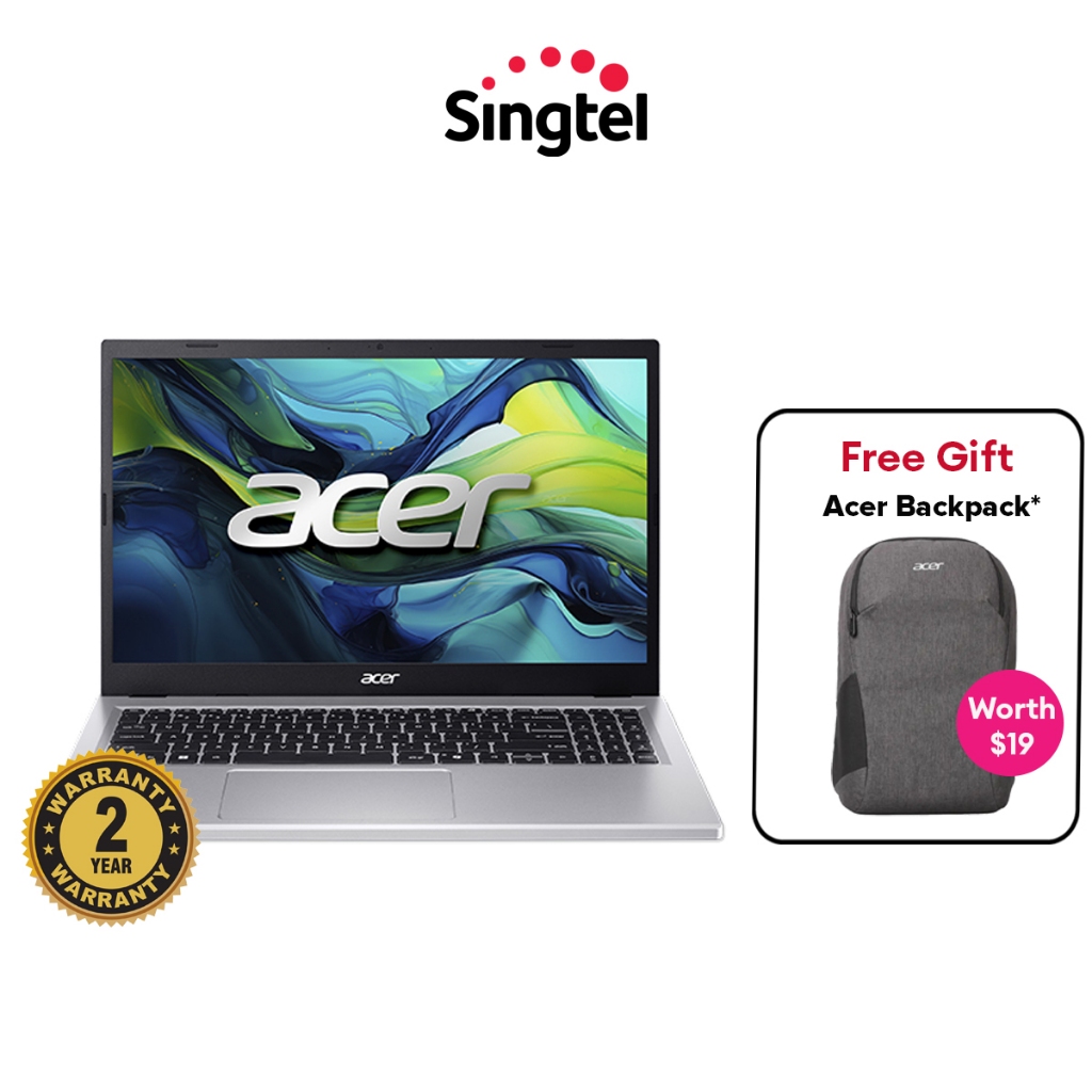 Singtel Official Store - Acer Aspire Go 15 AG15-71P-73QN Silver ...