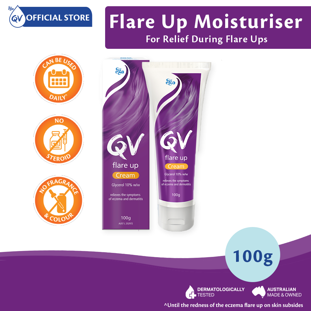 QV Flare Up Cream 100G | Itch Relief | Fragrance Free | pH Balanced ...