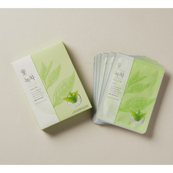 Supia Korean Organic Green Tea Sheet Mask – Moisture & Soothing (25ml x ...