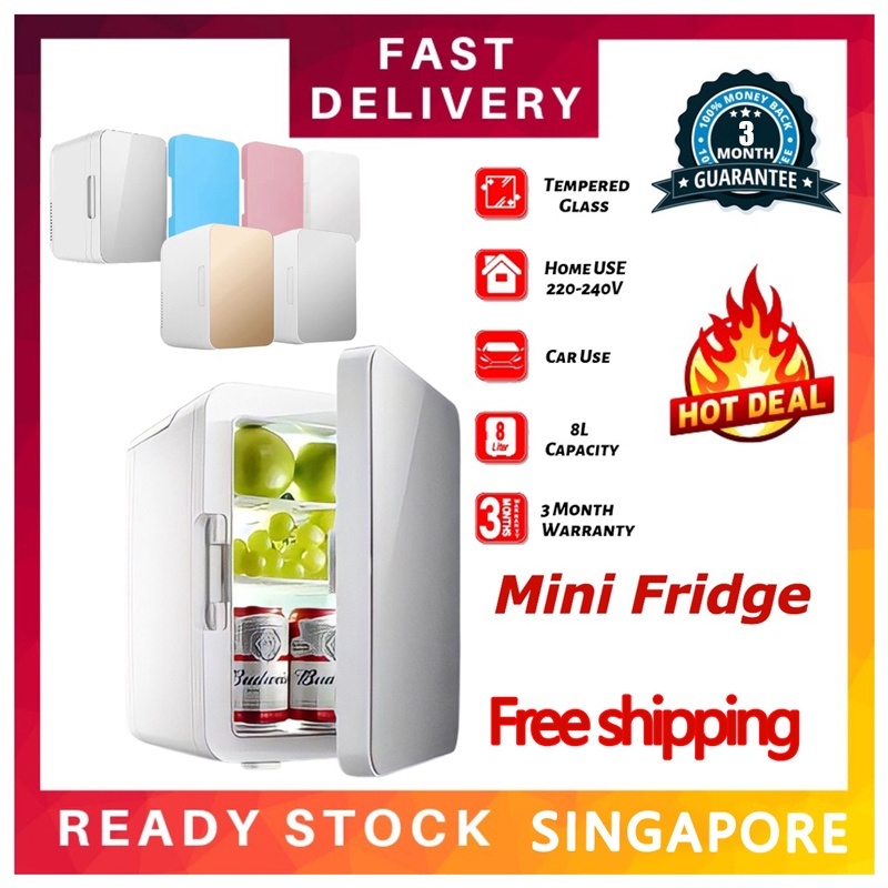 ⭐🇸🇬 READY STOCK MINI Fridge 8L/15L Multipurpose Portable Mini Fridge ...