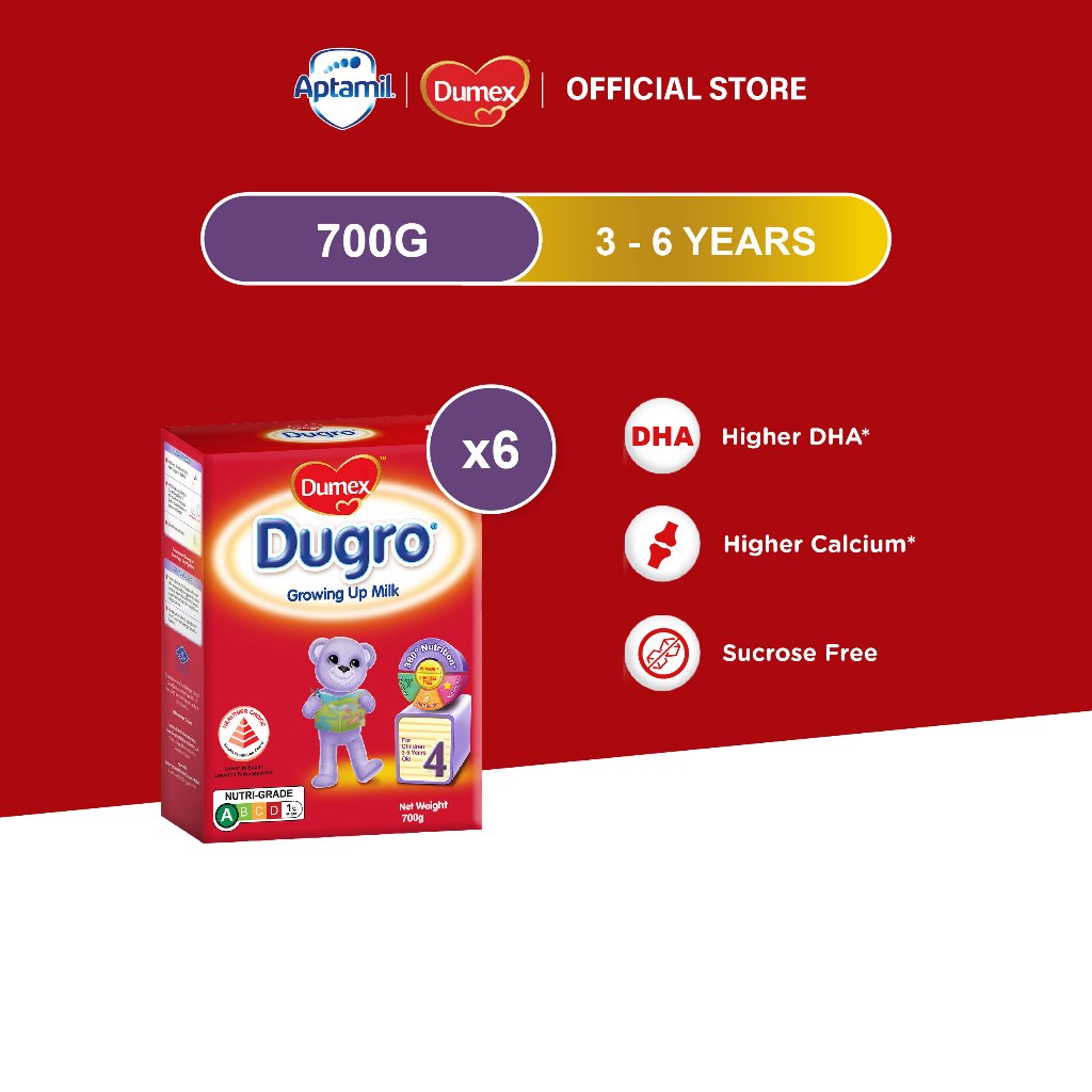 [Bundle of 6] Dumex Dugro Stage 4 Children Growing Up Milk Powder ...