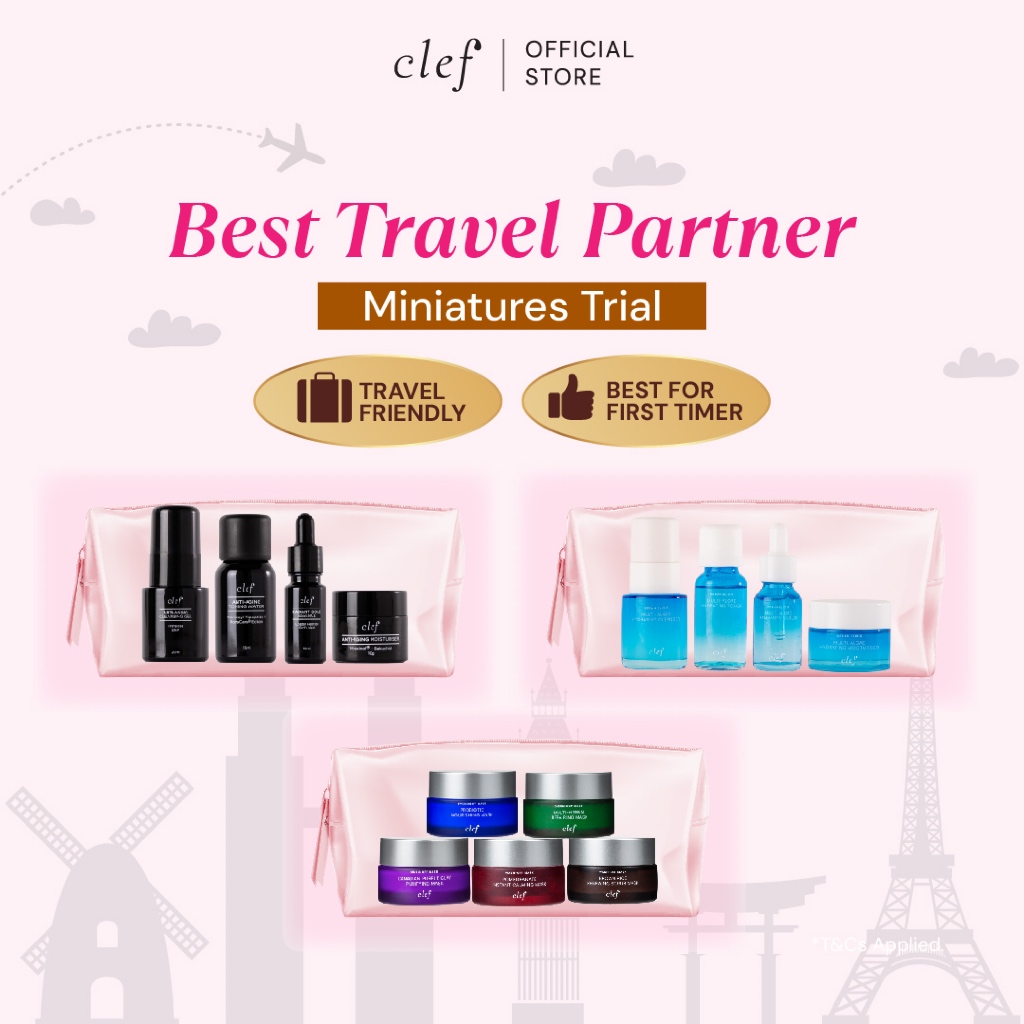 CLEF Skincare Travel Kit | Your Skin’s Best Travel Companion ...