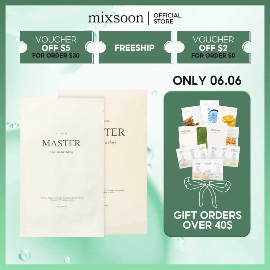 mixsoon Master Deep Barrier Mask 5ea increase moisture, barrier ...