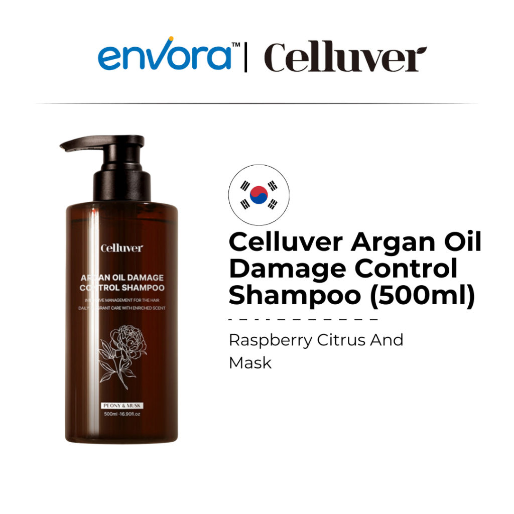 Celluver Argan Oil Damage Control Shampoo (500ml) | Shopee Singapore