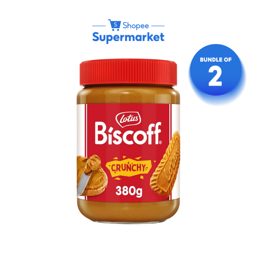 [Bundle of 2] Lotus Biscoff Sweet Spread Crunchy (380g) | Shopee Singapore
