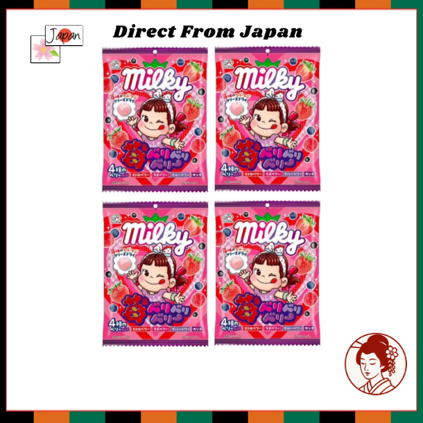 Fujiya Milky Mixed Berry Candy 4-Pack – Strawberry, Raspberry, Cassis ...