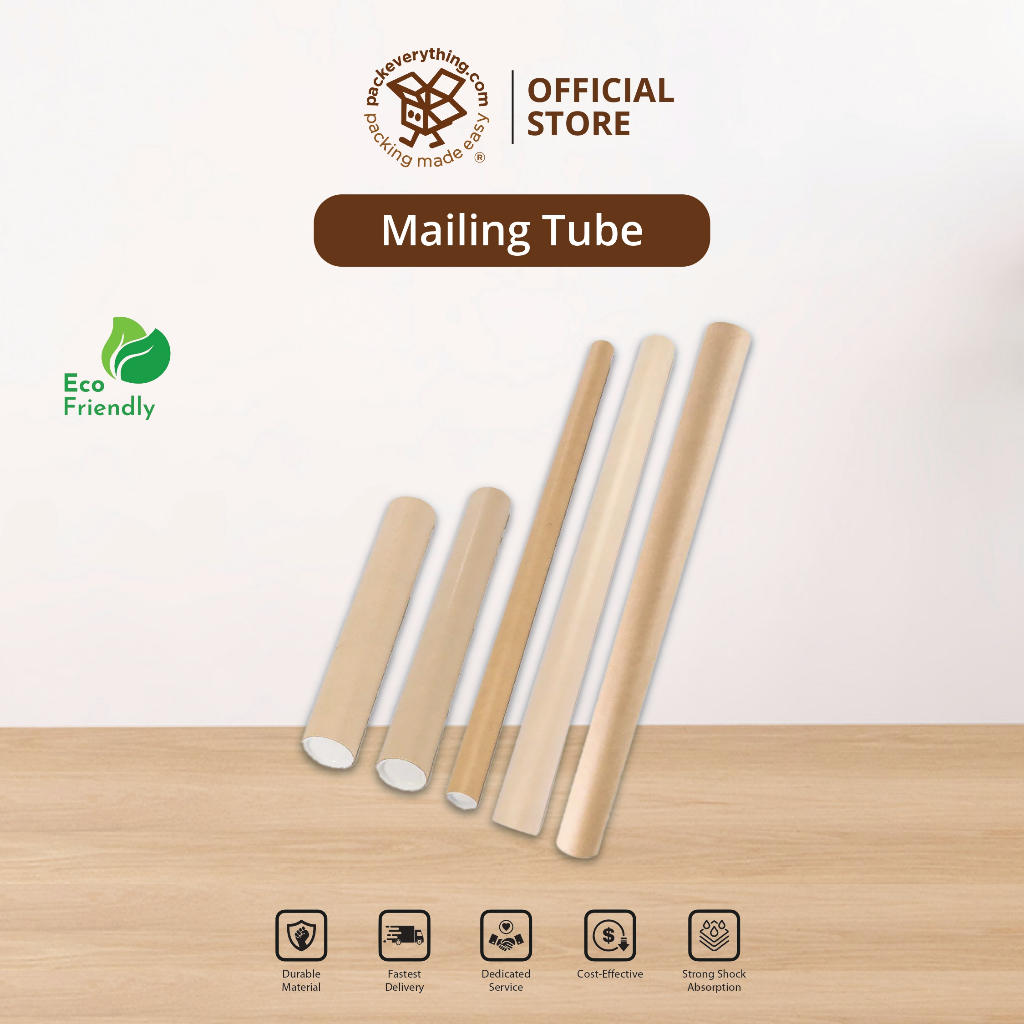 PACKEVERYTHING Mailing Tube | Poster Tube | Cardboard Tube | Drawing ...