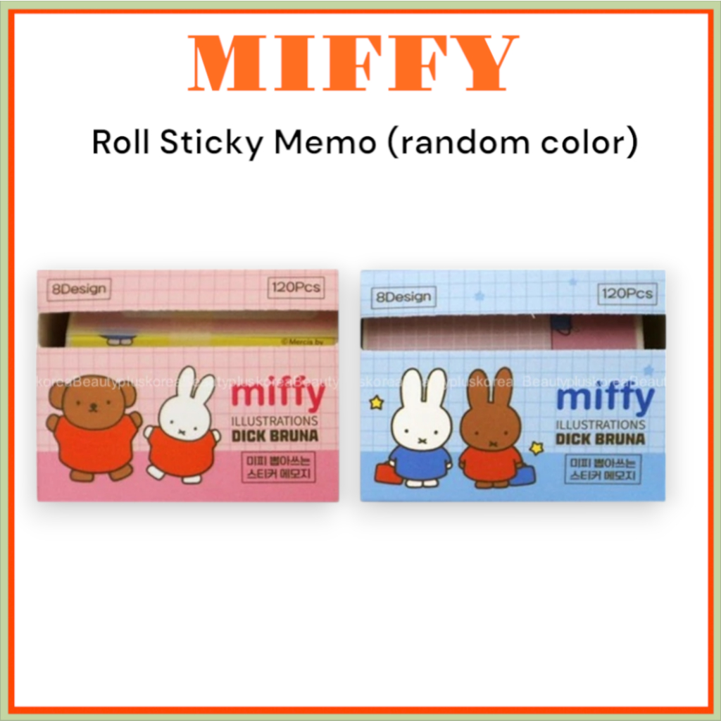 [MIFFY] Roll Sticky Memo 120p (random color) | Shopee Singapore