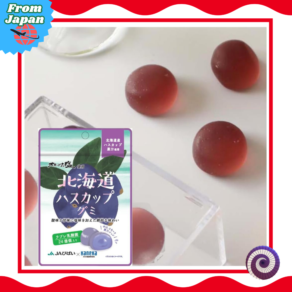 Kaneka Foods Hokkaido Haskap Gummi Fruit Juice Gummies with Lactobacillus Labre 40g【Direct from ...