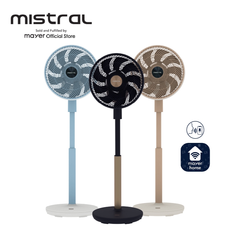 Mistral 12" DC High Velocity Stand Fan with Wi-Fi & Remote MHV9812DRW ...