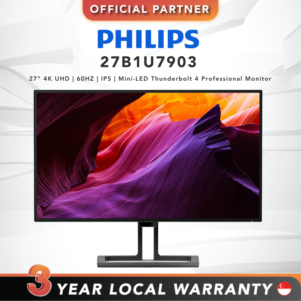 Philips 27B1U7903 | 27" 4K UHD | IPS | Mini-LED Thunderbolt 4 ...