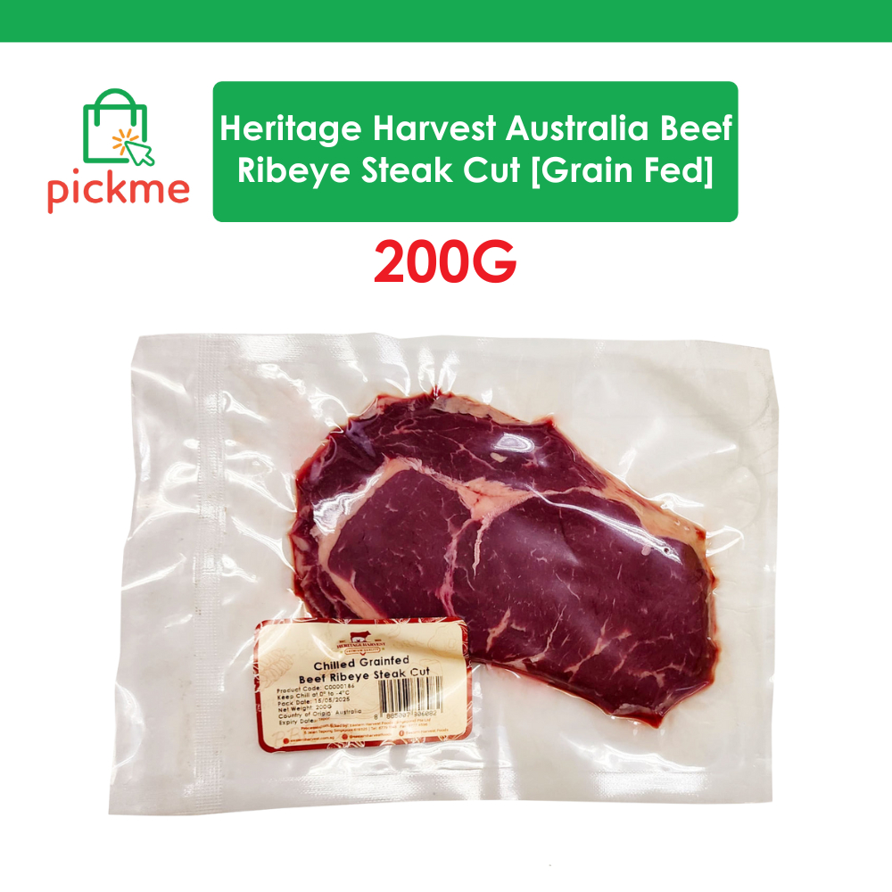 Heritage Harvest Australia Beef Ribeye Steak Cut [Grain Fed] 200G ...