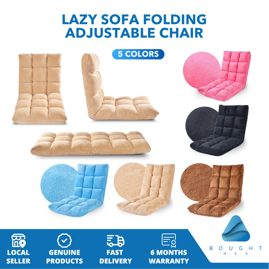 Lazy Sofa Folding Adjustable Chair - Memory Foam, Gaming Floor Seat ...