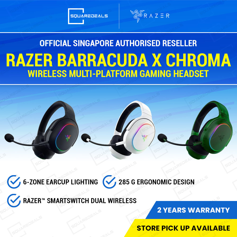 Razer Barracuda X Chroma Wireless Multi-Platform Gaming Headset For PC ...