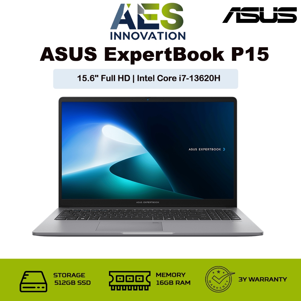 ASUS ExpertBook P1 | P1503CVA-S71085X | 15.6" FHD | Intel i7-13620H ...