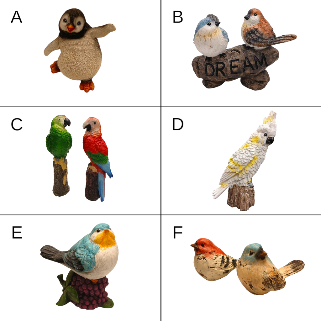 [READY STOCK] Large Bird Figurine - Indoor & Outdoor Garden Ornament ...
