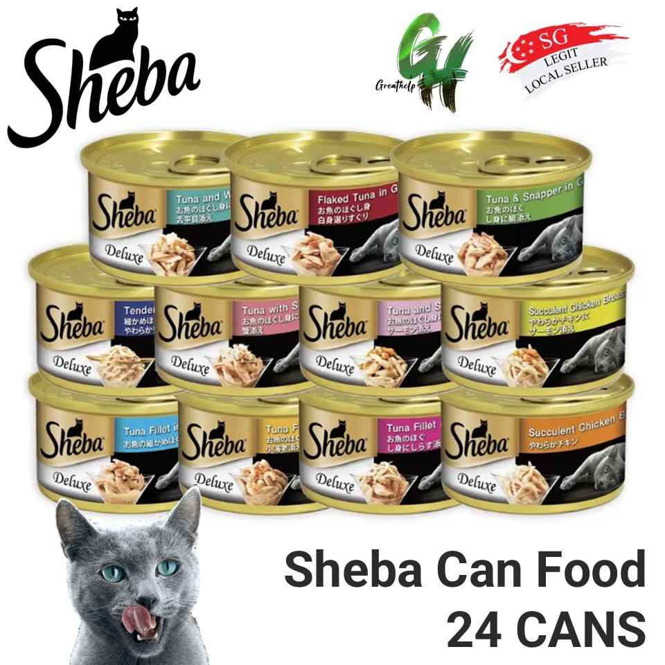 Sheba Cat Wet Canned Food Sheba Cat Canned Food 85g {🔥Bundle of 24 ...