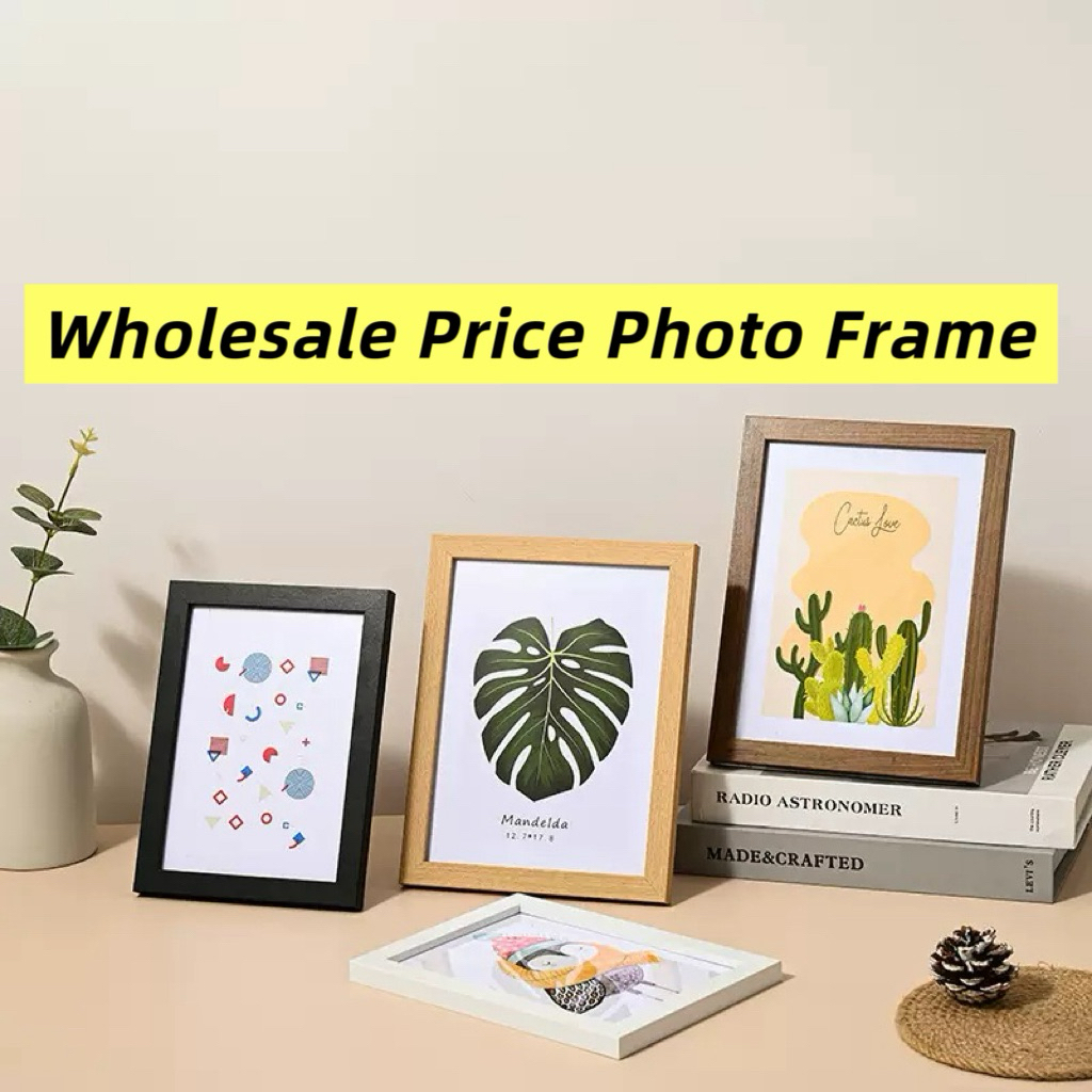 SG Stock [ Wholesale ] Photo Frame Compressed Wood 4R Picture Frame ...