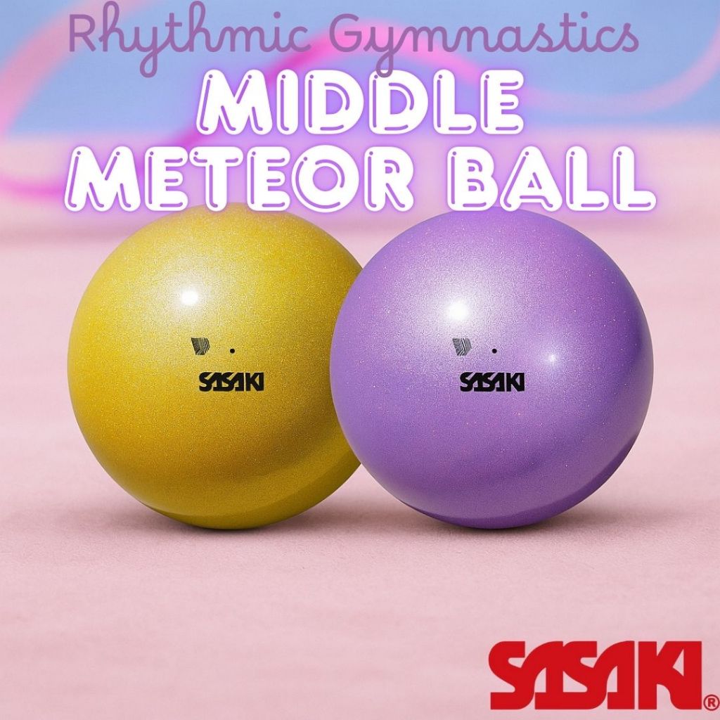 SASAKI Rhythmic Gymnastics Middle Meteor Ball - Gold and Purple ...