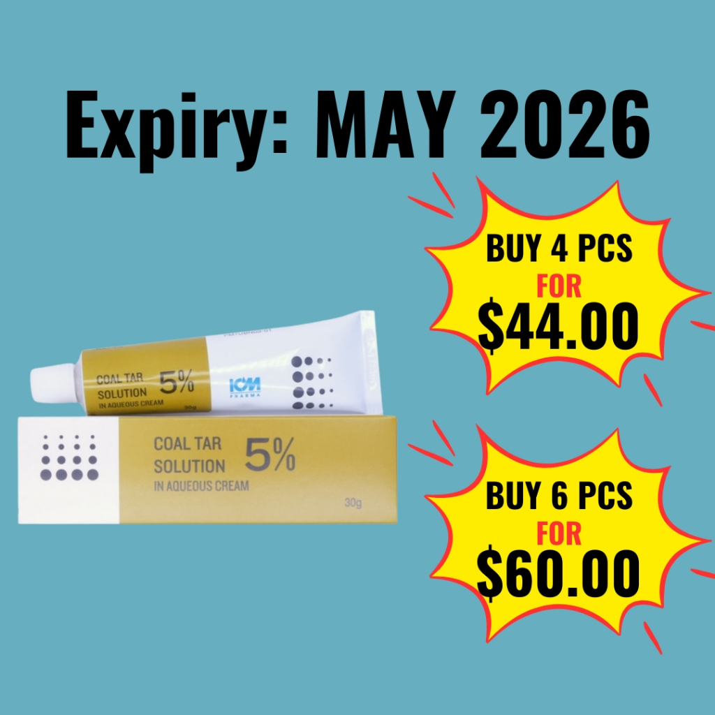 Coal Tar 5% In Aqueous Cream 5g Psoriasis Eczema Sensistive Skin ...