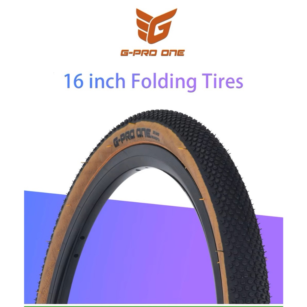 G-PRO ONE 32 349 Tire 16 inch 16x1 1/4 Small Wheel Tire for trifold ...