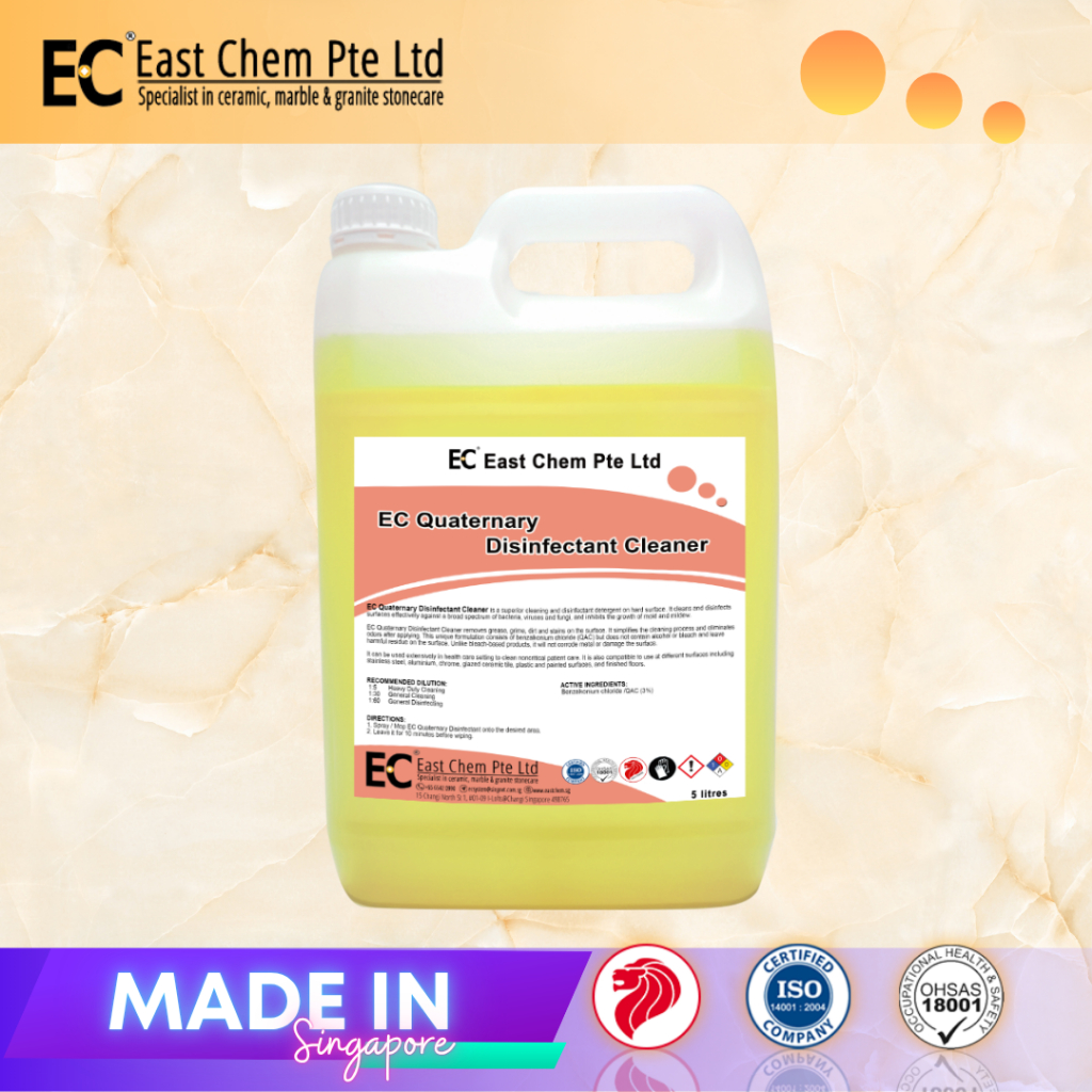 Quaternary Disinfectant Cleaner (5L) by East Chem | Liquid Surface ...
