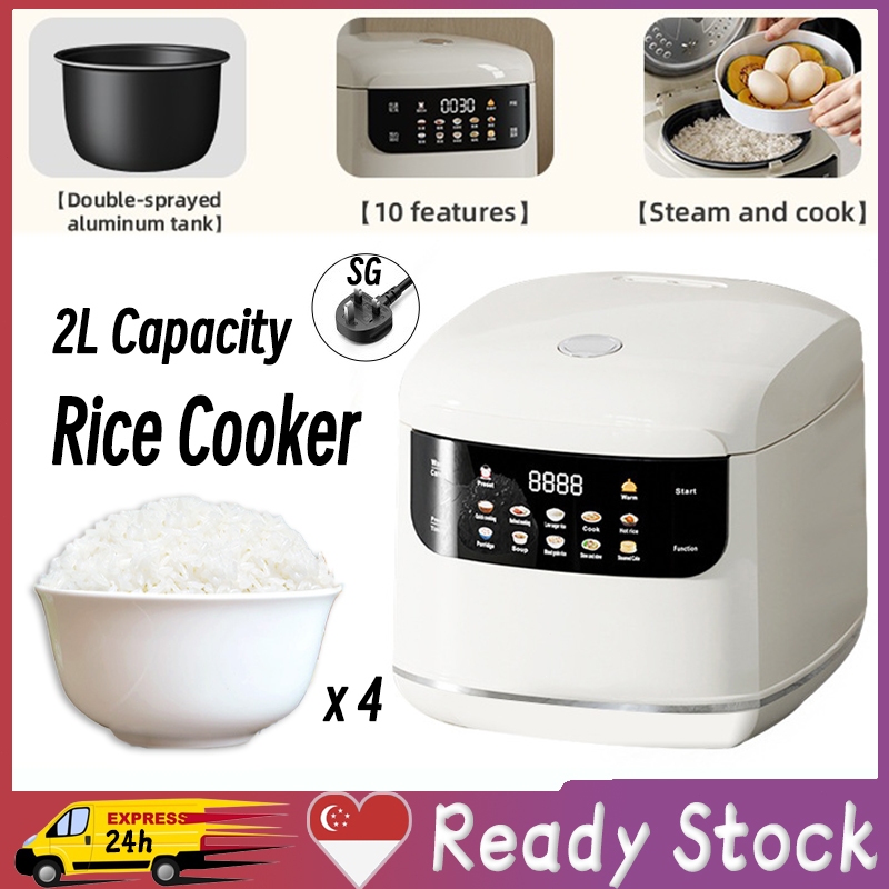 SG-Stock 2L smart mini rice cooker multi-function rice soup separation ...