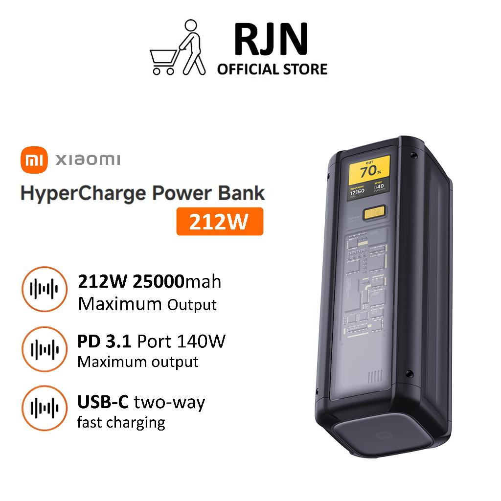Xiaomi 212W Hypercharge Power Bank 25000 for smartphones and laptops -Xiaomi official warranty ...