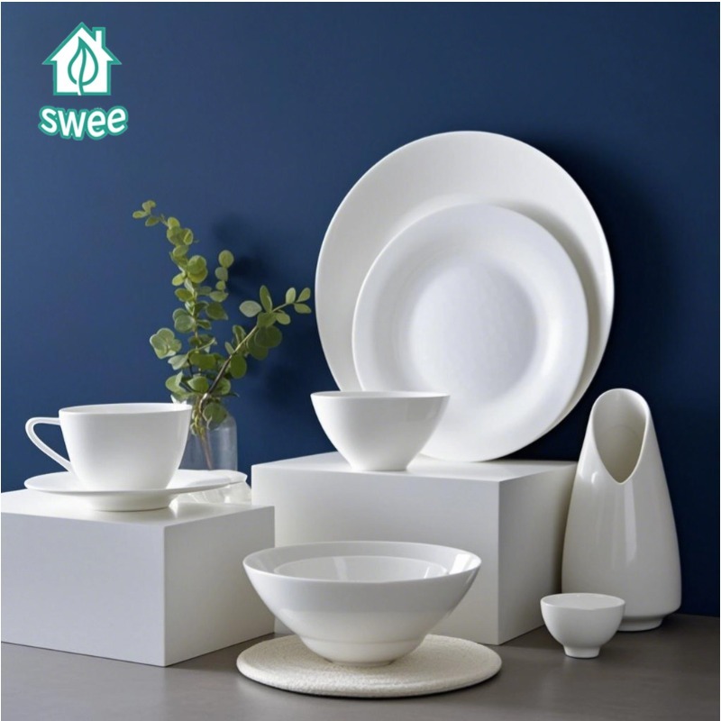 Luxury Copper Bone China Bowl/Plate/Cup Set - Elegant Serving & Table ...