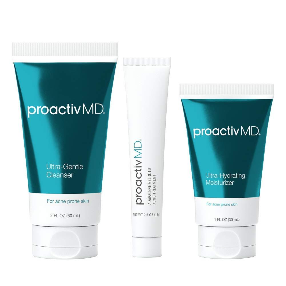 Proactiv MD 3-Step Routine, Ultra-Gentle Face Cleanser, 0.1% Adapalene Gel Treatment, Ultra ...