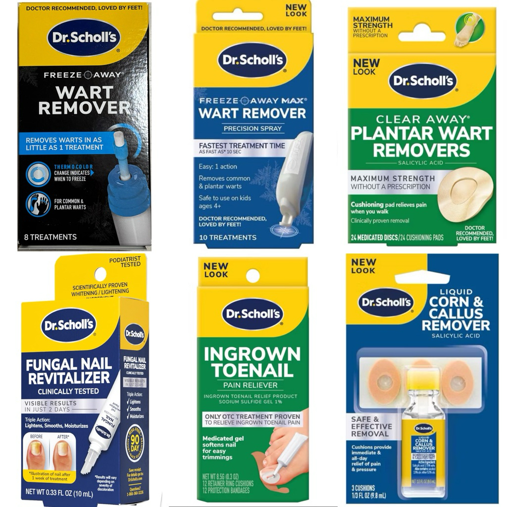 Dr. Scholl's Freeze Away Max/Clear Away Plantar Wart Remover/liquid corn & callus/ingrown ...